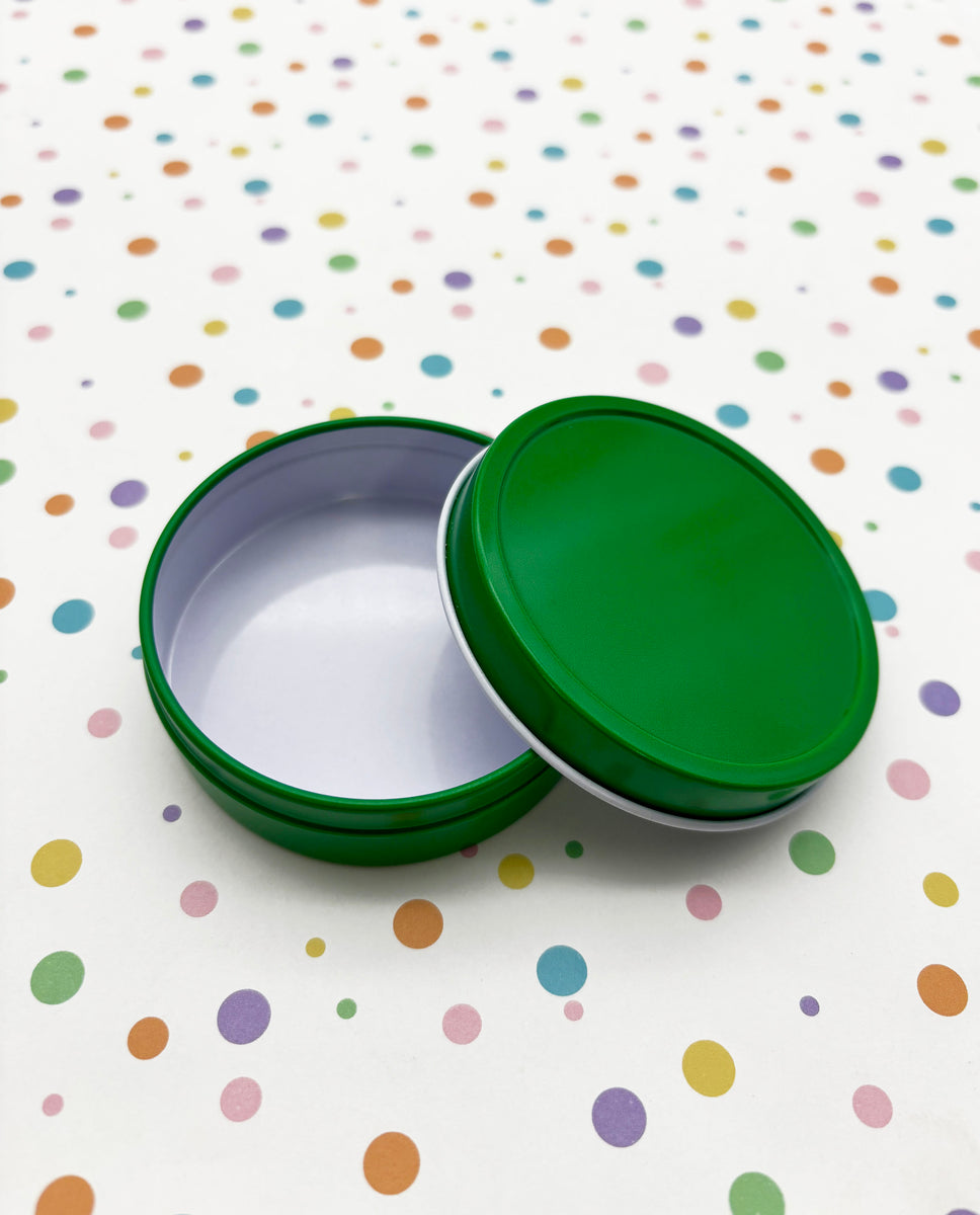 4 Low Green 3 Ounce Round Tin Container with Lids – Happy Kawaii Supplies