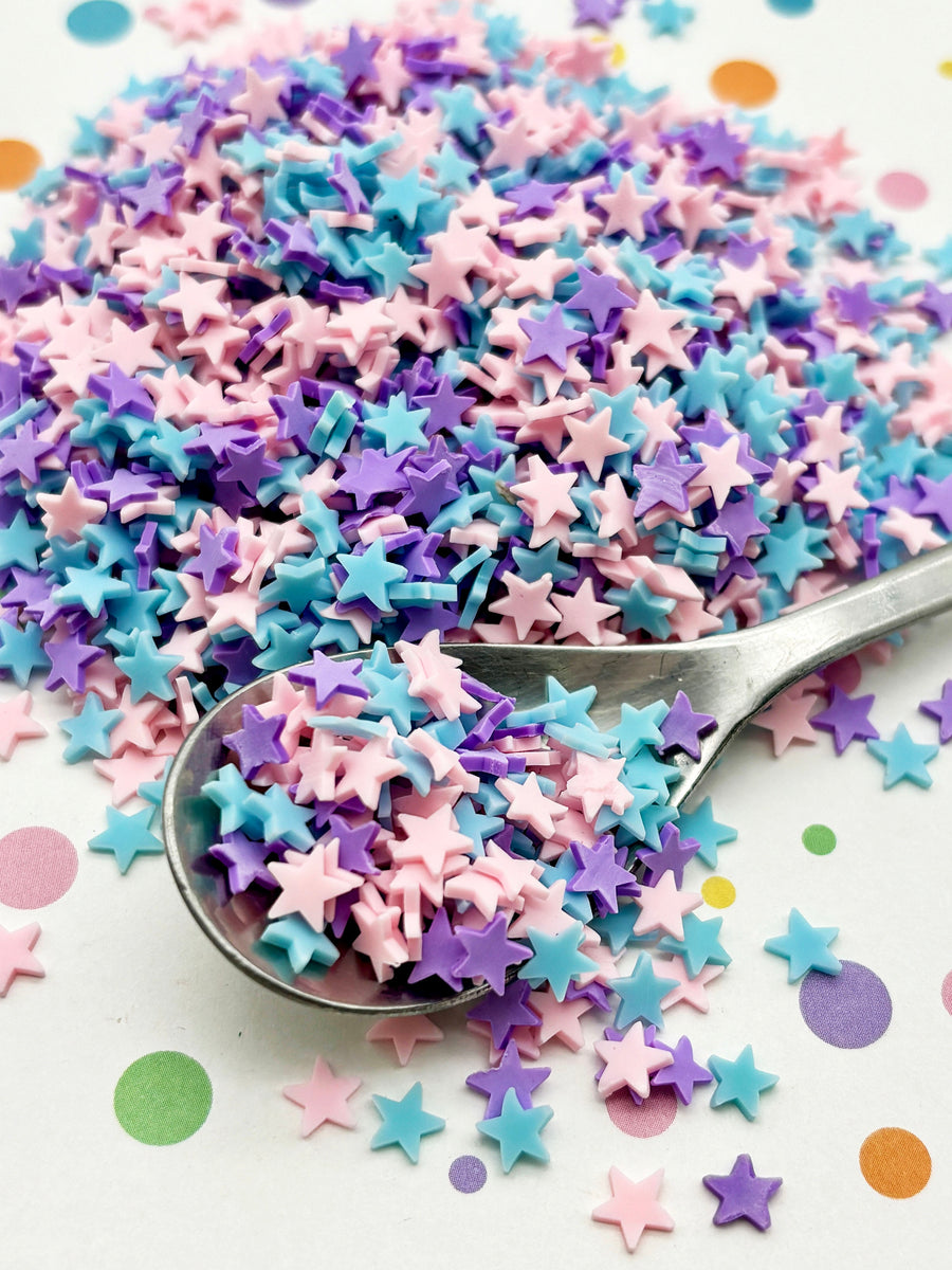 Star Dew Sprinkle Mix, Polymer Clay Fake Star Sprinkles, Decoden Funfe ...