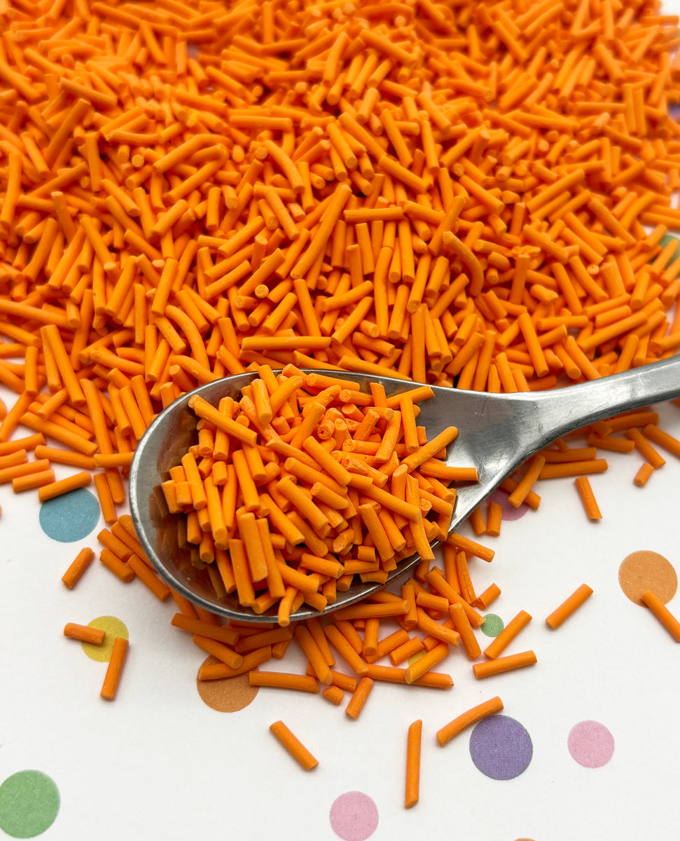 Orange Long Polymer Clay Fake Sprinkles, Pick Your Amount, S13 – Happy ...