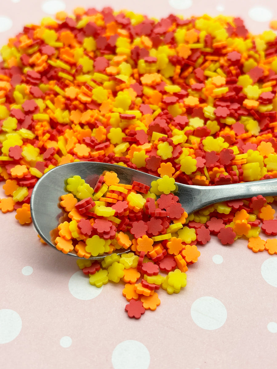 Flower Sprinkles, Polymer Clay Confetti Sprinkles, Fake Sprinkles, Dec ...
