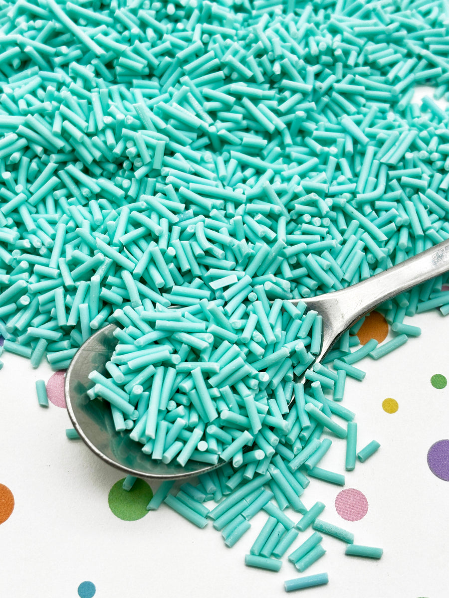 Pastel Blue Polymer Clay Fake Long Sprinkles, Pick Your Amount, S24 ...