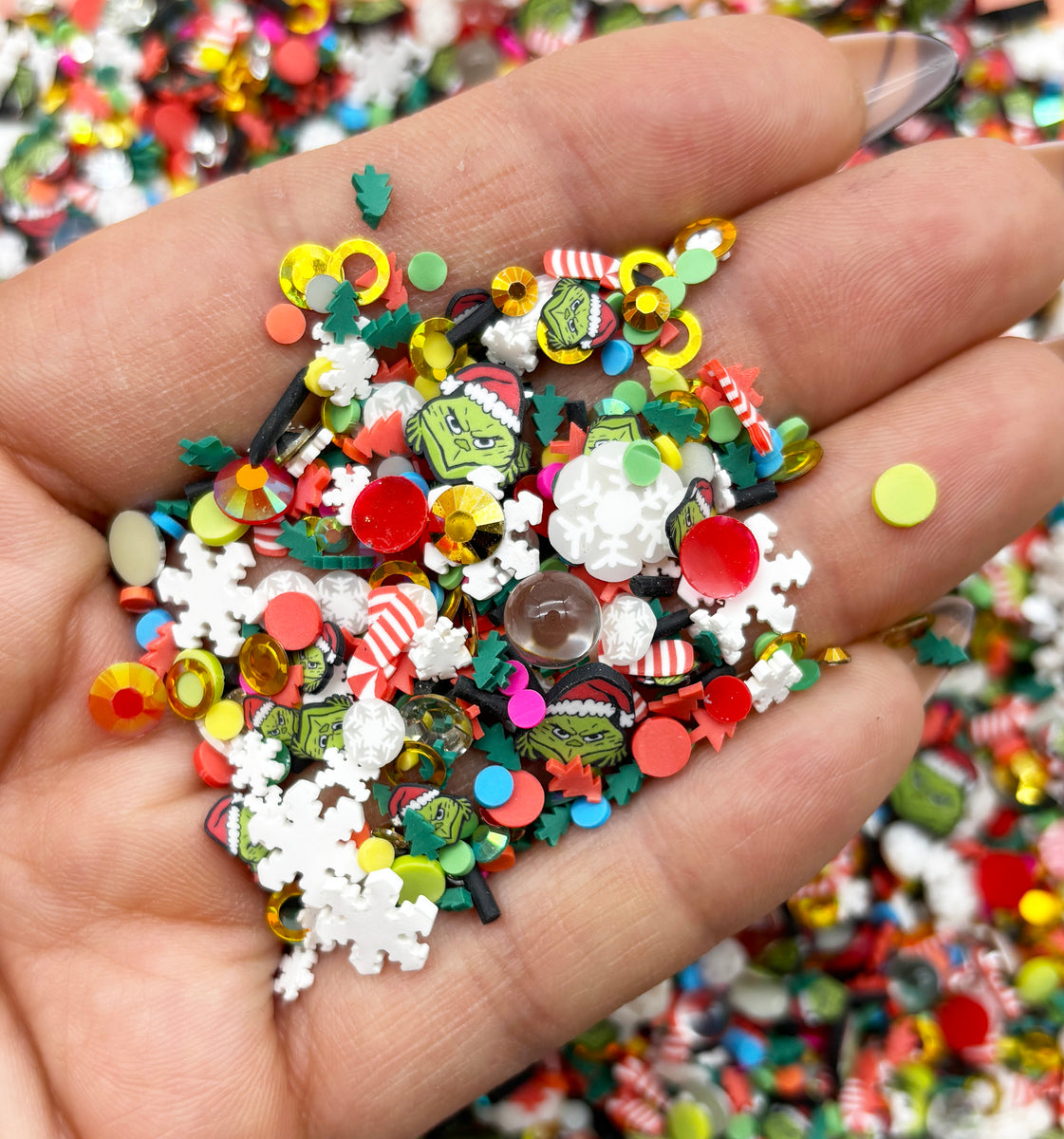 Stink Stank Stunk, Christmas, Polymer Clay Fake Sprinkle Mix, Nail Cra ...