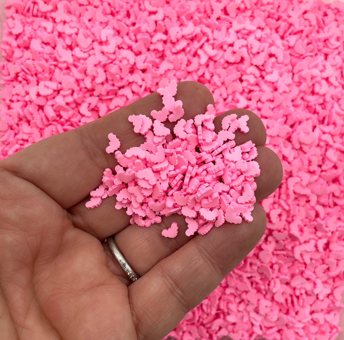 Hot Pink Bats, Halloween Polymer Sprinkles, Spooky Faux Sprinkles, Pol ...