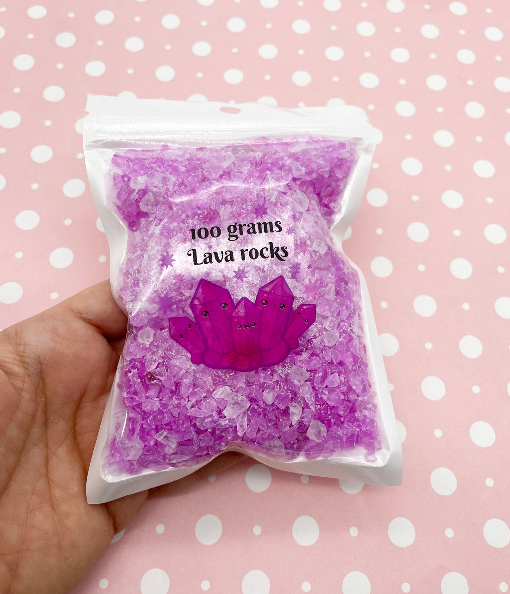 100g or 500g Acrylic Silica Sand, FUCHSIA PINK Acrylic Fake Lava Geode ...