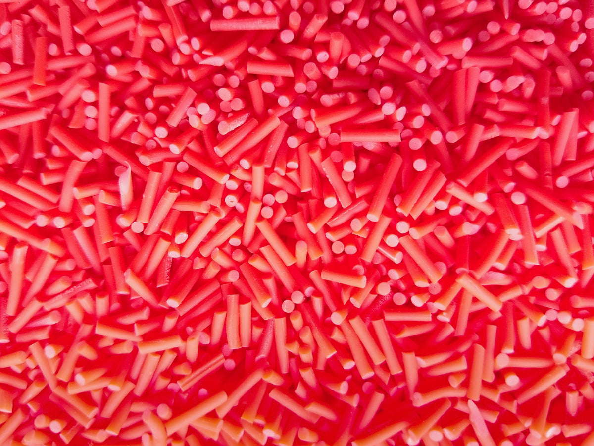 Red Long Polymer Clay Fake Sprinkles, Pick Your Amount, S6 – Happy ...