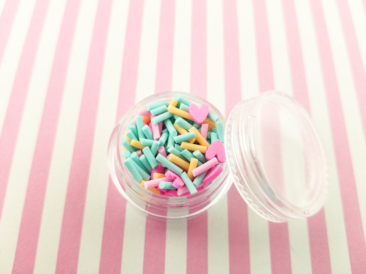 PIGGY Sprinkle Mix, Pastel Sprinkles with Heart Sprinkles, Valentines ...
