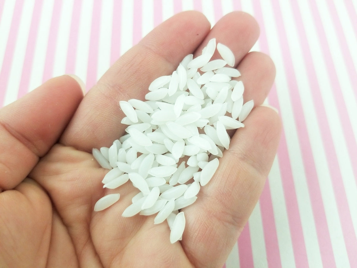 FAUX RICE, Fake Rice, Rice add-on for decoden crafts and slime, fake f ...