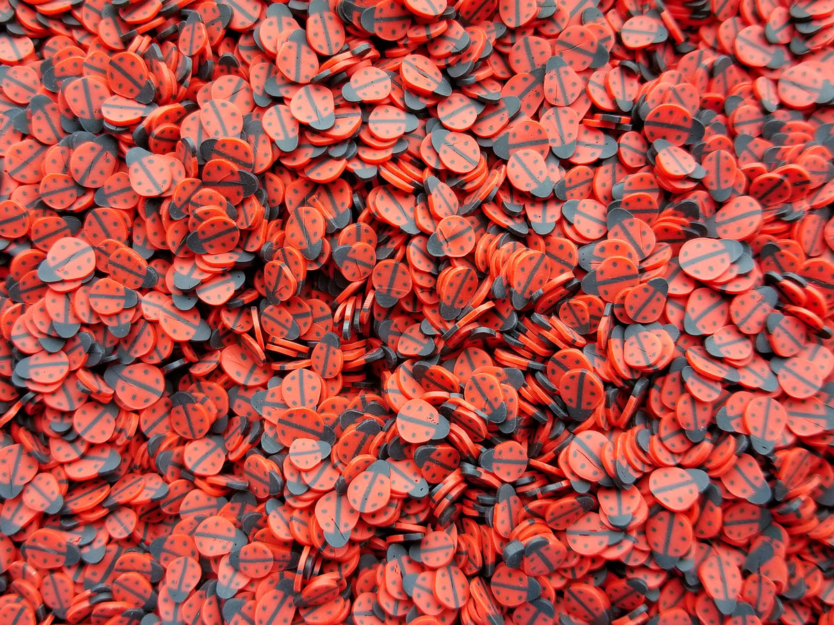 Ladybug Fimo Slices, Polymer Clay Sprinkles, Animal Sprinkles, Fimo Fa ...