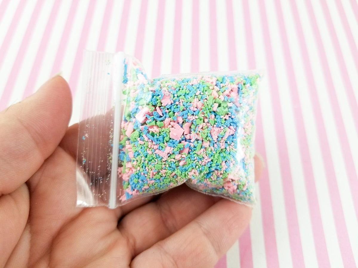 Sour Popping Candy Crumble, Fake Fruity Pebbles Polymer Clay Candy Mul ...