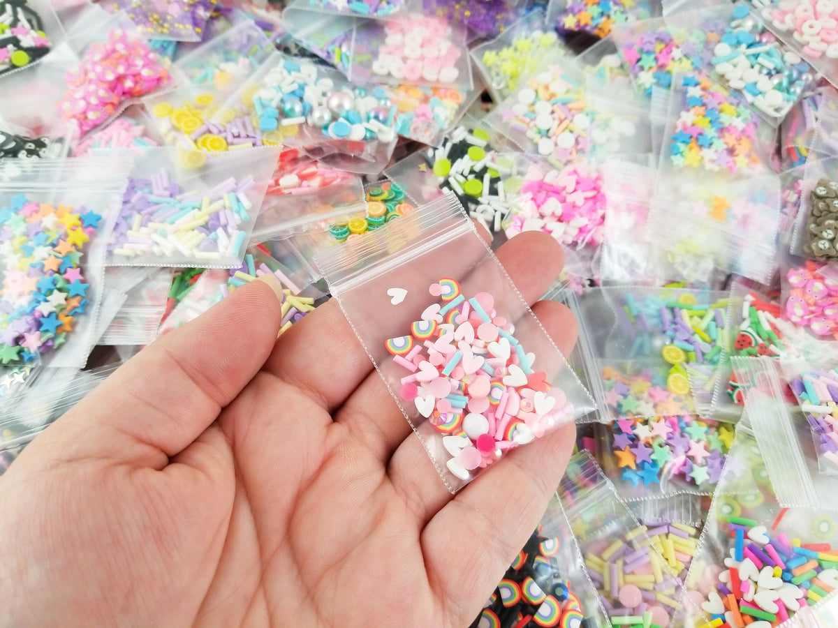 SAMPLER SETS Variety Fake Polymer Clay Sprinkle Sets, Assorted Polymer ...