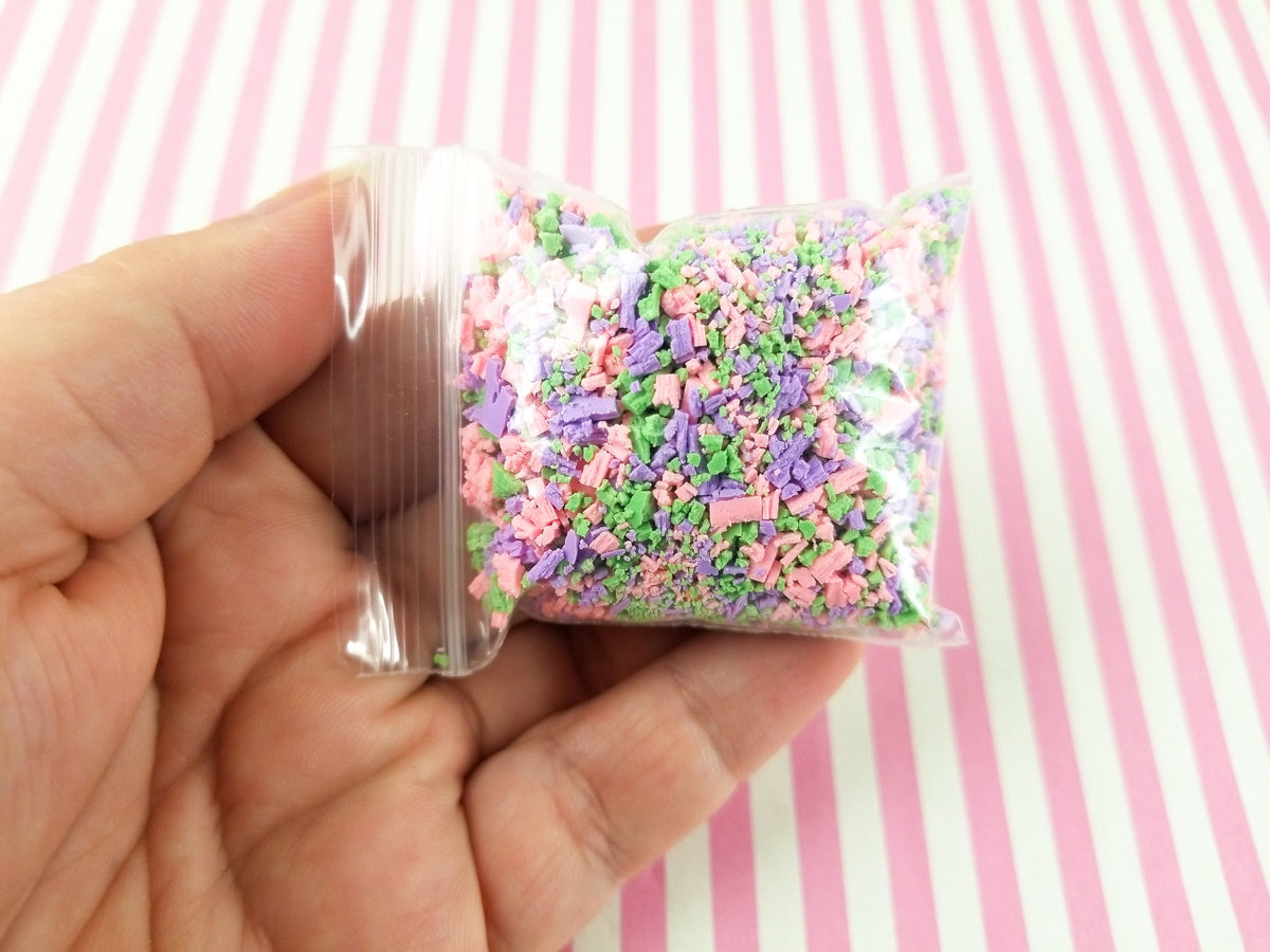 Sour Punch Dust Popping Candy Crumble, Fake Fruity Pebbles Polymer Cla ...