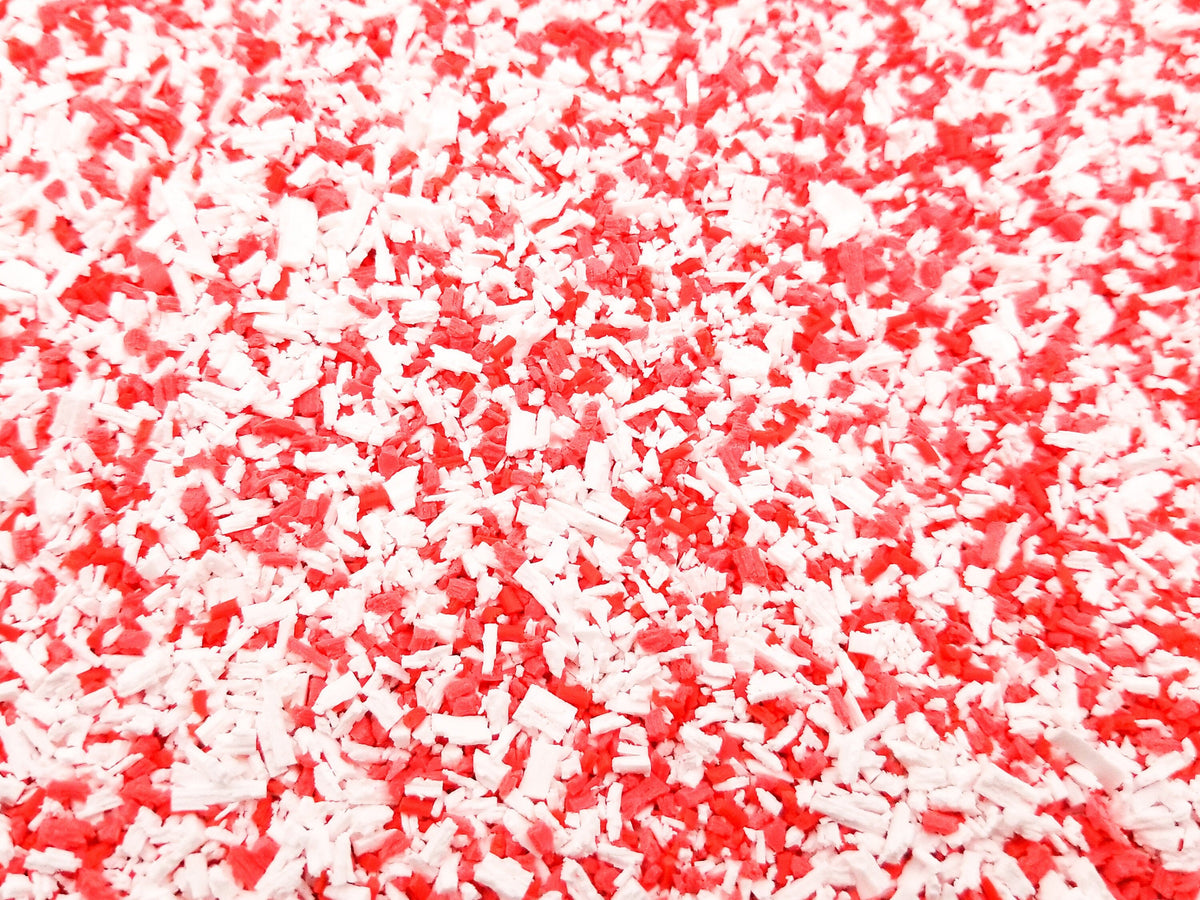 Candy Cane Crumble, Christmas Holiday Fruity Pebbles Polymer Clay Cand ...
