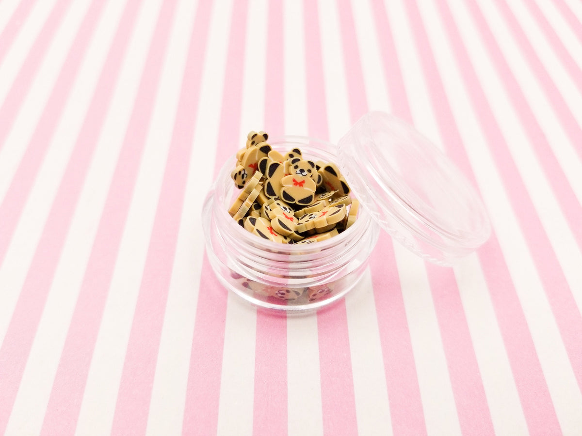 Large Brown Teddy Bear Polymer Clay Sprinkles, Animal Valentine Sprink ...