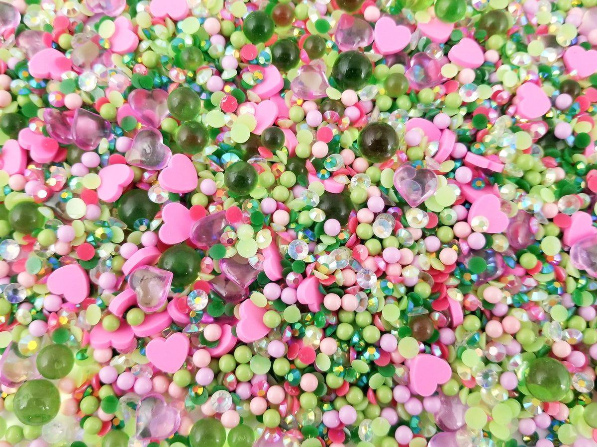 Jupiter Shaker Sprinkle Mix, Assorted resin pearl and rhinestone Polym ...