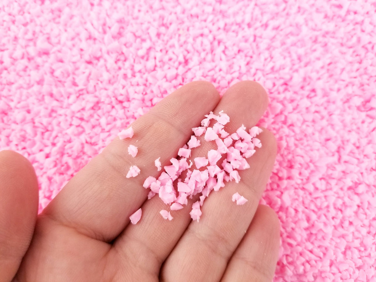 Strawberry Pink Candy Chunk Crumbles, Fruit Crumble, Faux Candy Crumbl ...