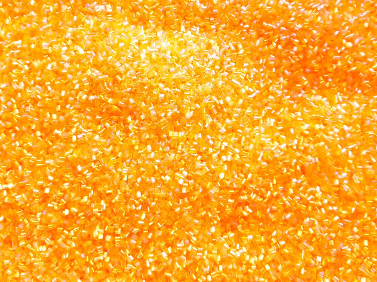 Neon Orange, Dayglow Fluorescent Bright Orange, Crispy Bingsu Beads fo ...