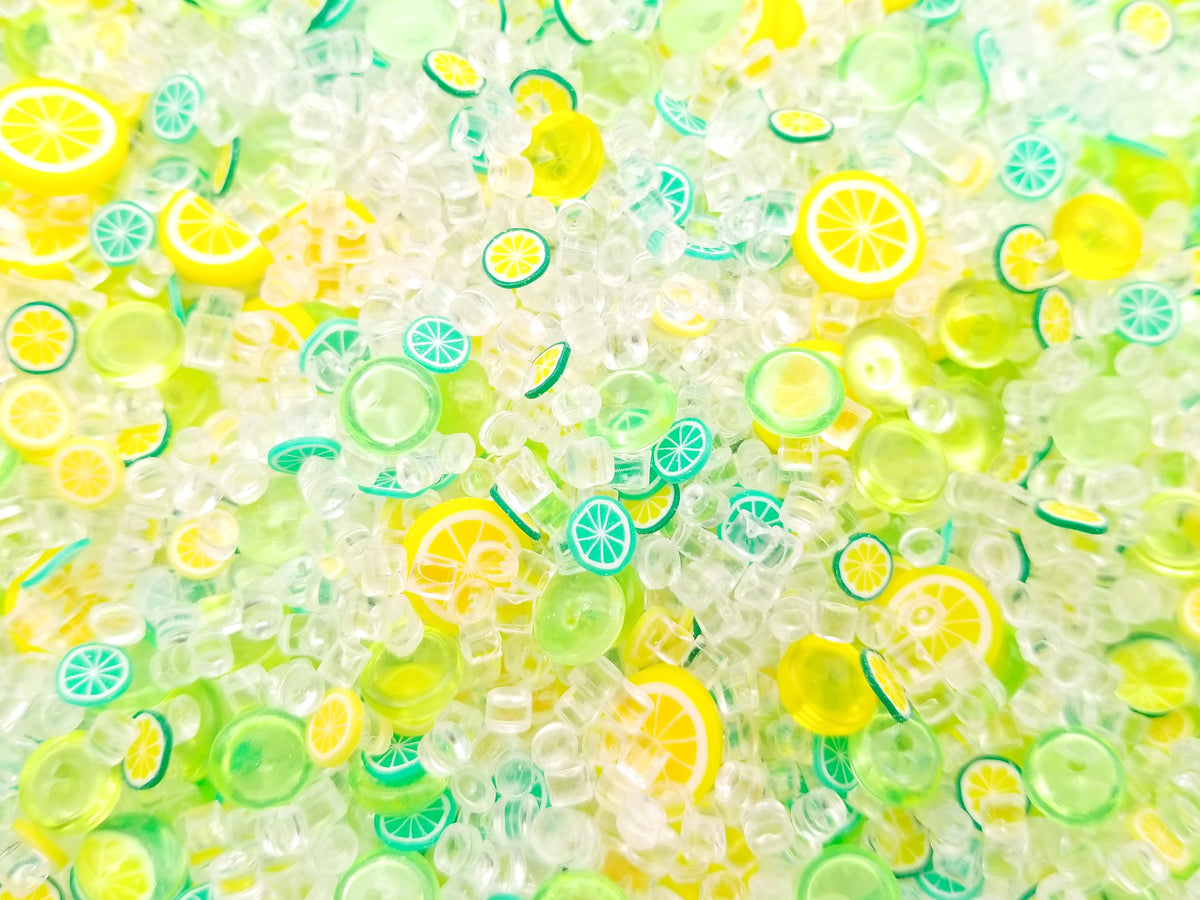 100 Grams Iced Lemon Lime Crush Fishbowl Resin Shaker Sprinkle Mix, Po ...