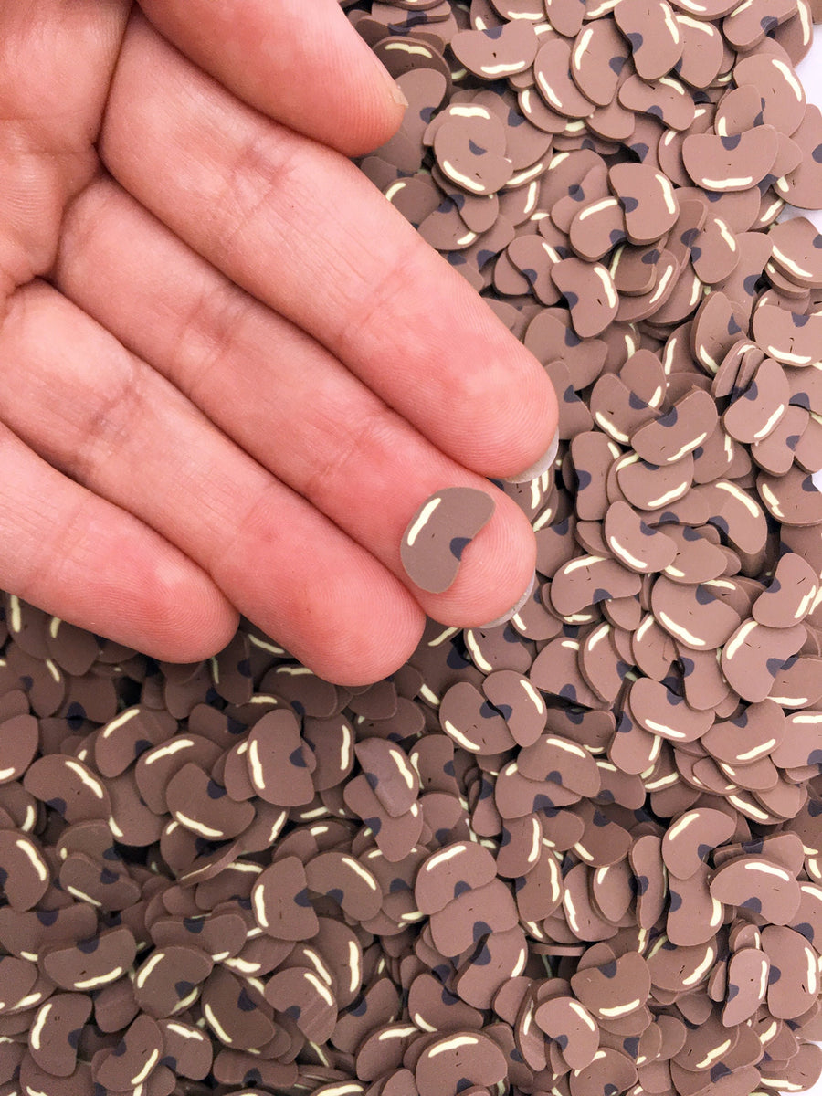 Large Polymer Clay Red Bean Sprinkles, Adzuki Bean Nail Art Slices, Fa ...