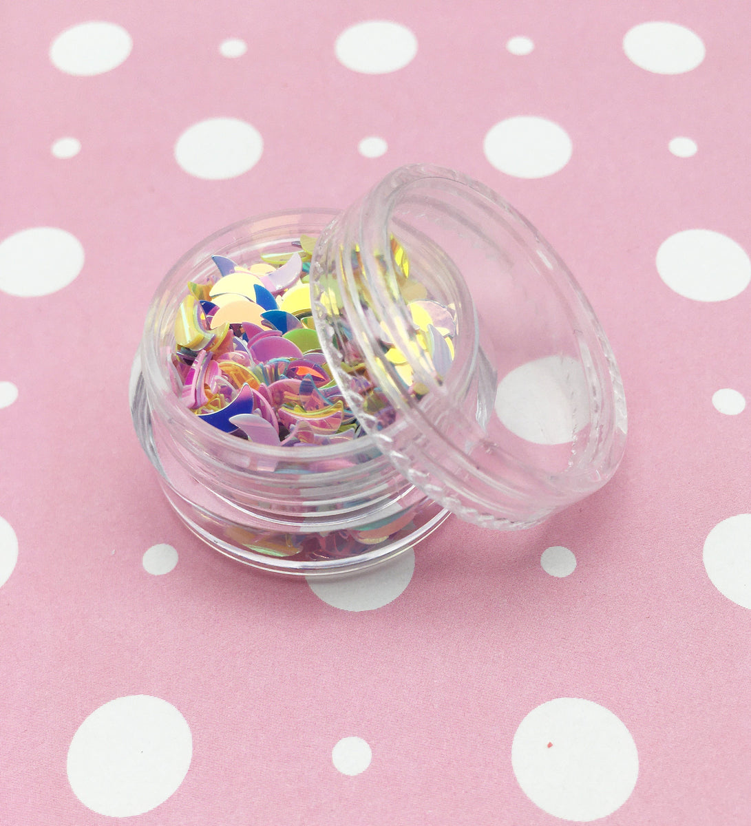 Confetti Color Assorted Moon Glitter, Half Moon Glitter, T149 – Happy ...