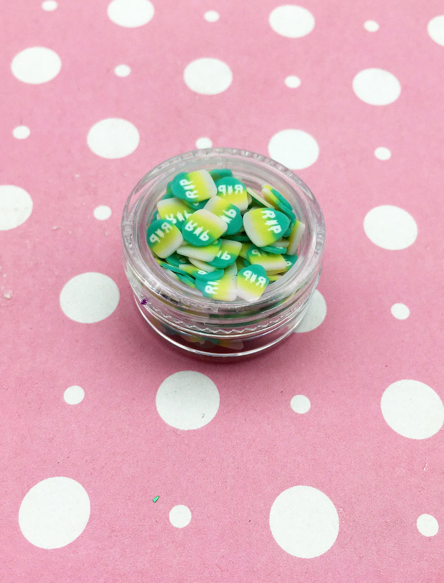 Small Pastel Spooky RIP Halloween Tombstone Headstone Polymer Clay Spr ...