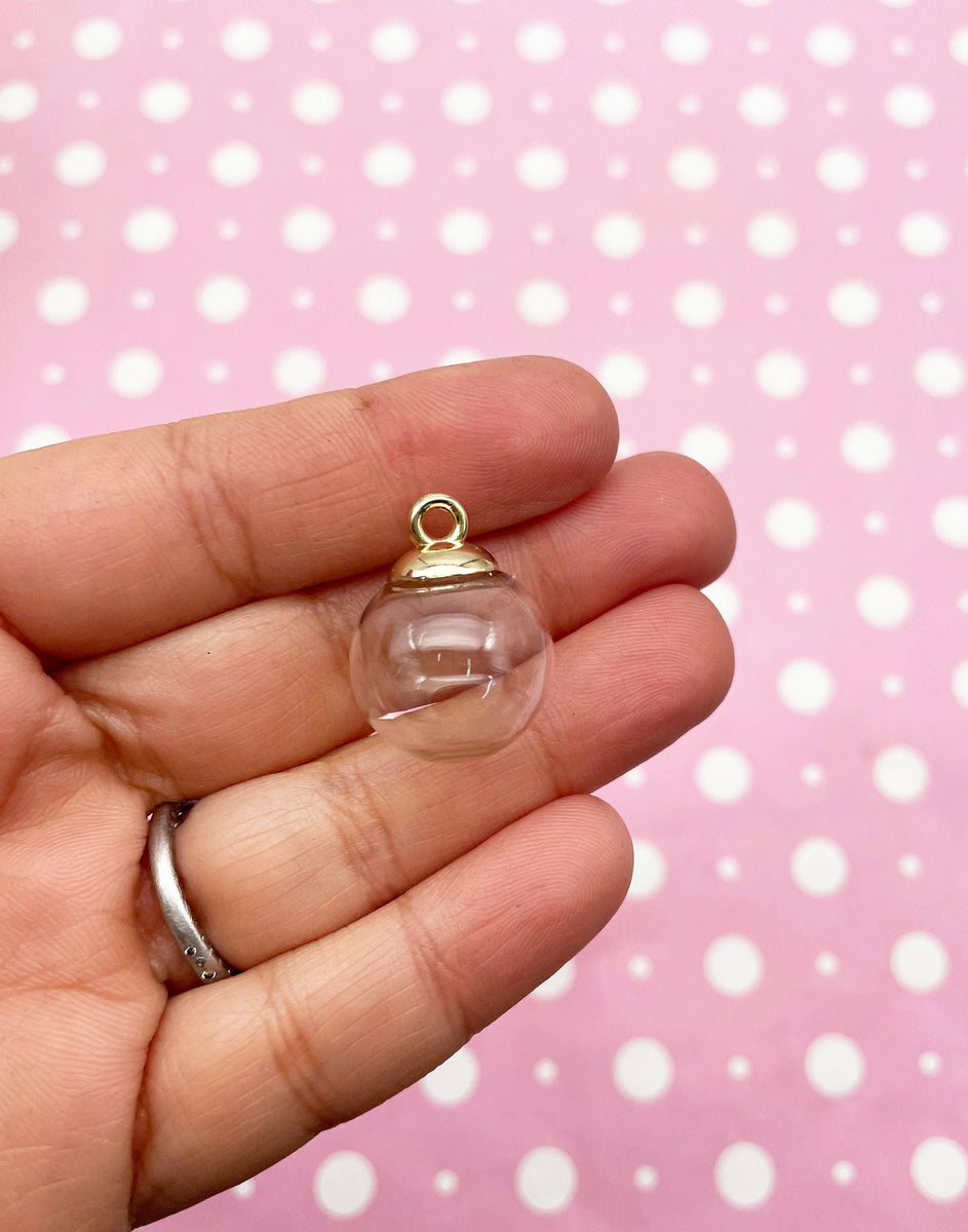10 Gold Tone Bead Caps for Glass Dome Terrarium Pendant sets, Pick you ...