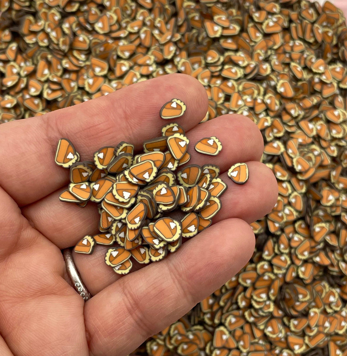 SMALLER Pumpkin Pie Sprinkles, Fall Thanksgiving Sprinkle Slices, Poly ...