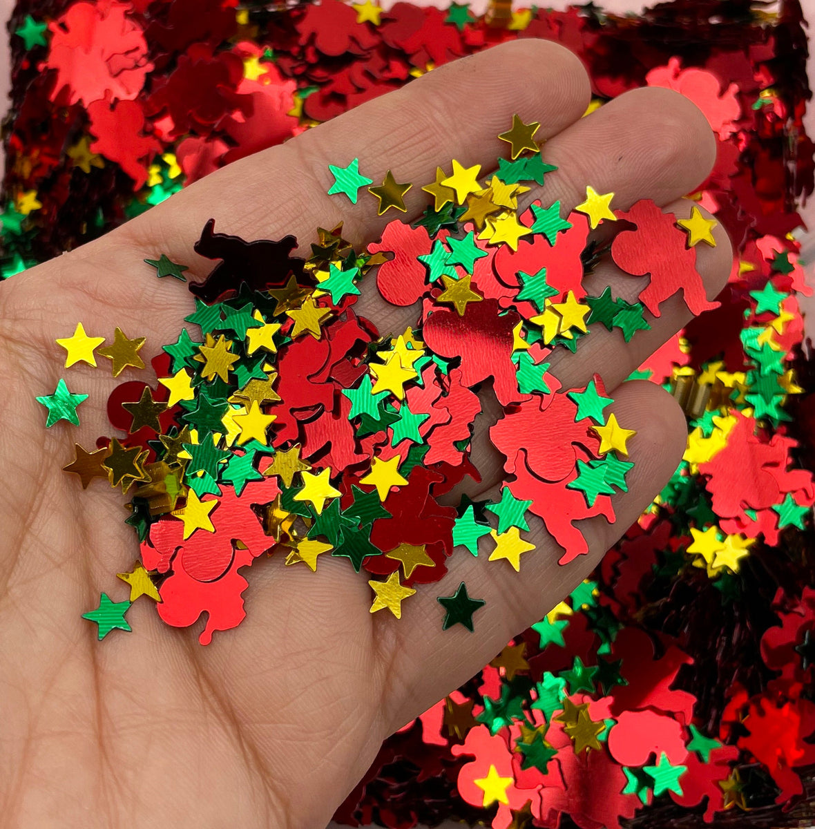10g Bag of Larger Size Multicolor Christmas Table Scatter Sequin Glitt ...