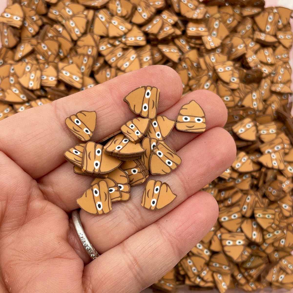 Large Polymer Clay Poop Emoji Turd Burglar Non Edible Sprinkles, Poomo ...