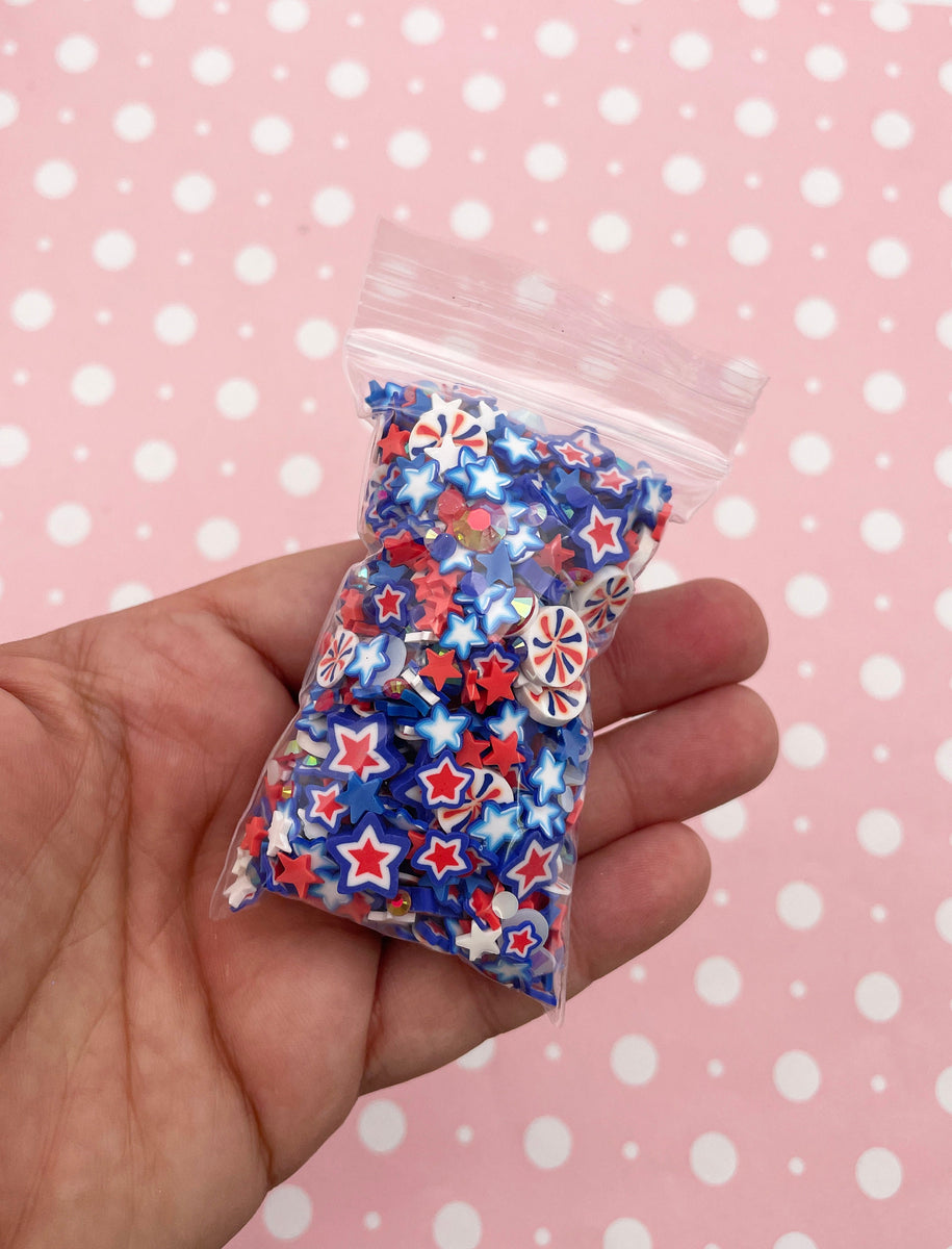 Fireworks and Sparklers, Fourth of July Fake Polymer Clay Sprinkles, I ...