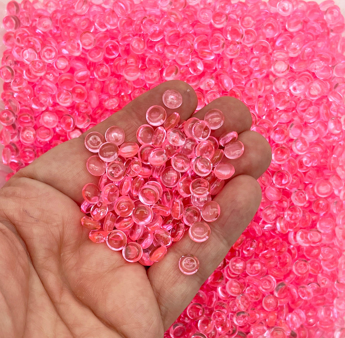 Hot Pink Fishbowl Slushie Beads for Crunchy Slime and Crafting, 100 or ...